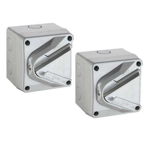 1pc 2pcs Electrical Isolator Switch 250v 10amp Single Phase Ip66 Waterproof Buy Online