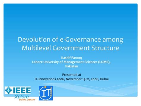 Devolution Of E Governance Among Multilevel Government Structure V3 Ppt