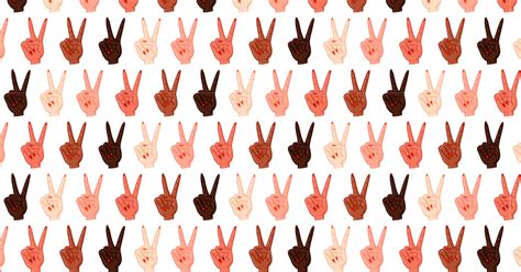 Female Peace Hand Pattern Patterns Backgrounds Ft Hands And Colored