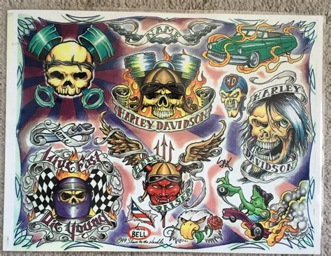 Harley Davidson Skull Tattoo