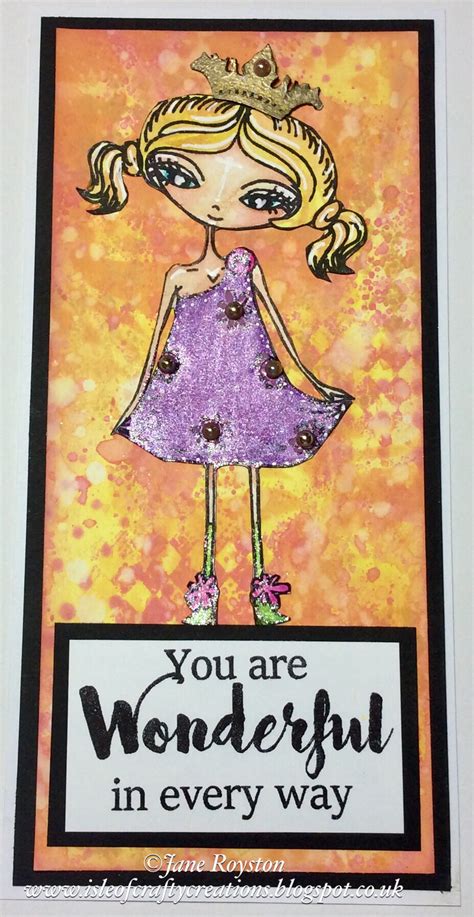 By Jane Royston Card Using Fashionettes Rosie Stamp By Bee Crafty
