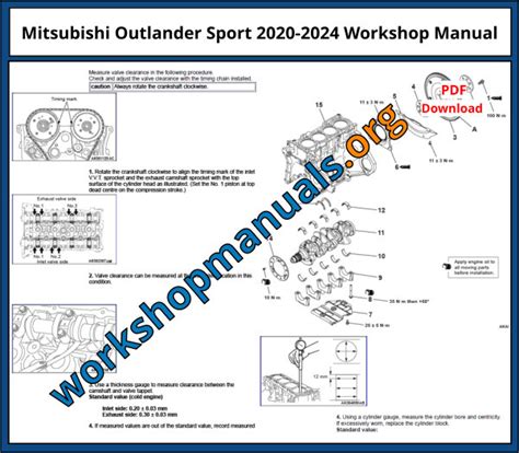 Mitsubishi Outlander Sport 2020 2024 Workshop Repair Manual Download Pdf