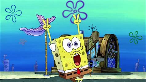 Spongebob Runs And Yells Woohoo All Spongebob Characters Youtube