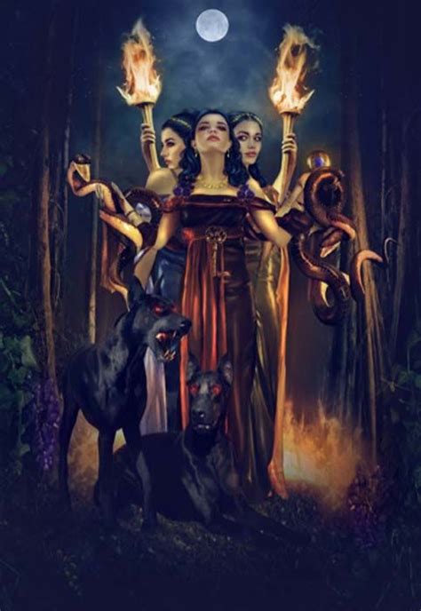 Hecate Triple Bodied Greek Goddess Of Witchcraft And Keeper Of Keys