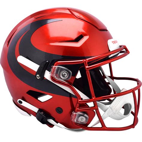 Houston Texans Speedflex Authentic Helmet Red Chrome Alternate The