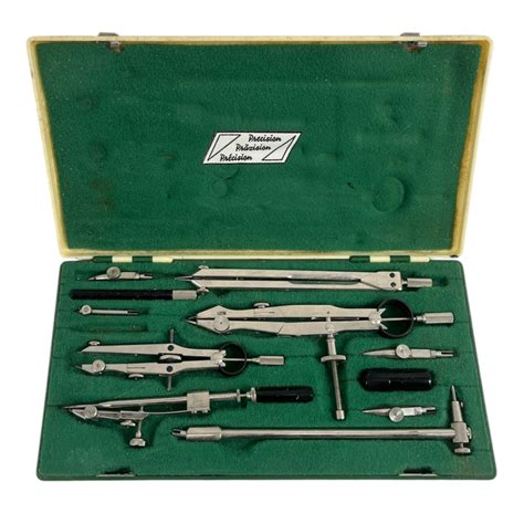 Vintage Alpha Precision Instruments Compass Set Otl Webstore