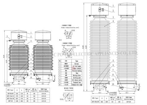 China Potential Transformer 66kv Ivt Inductive Voltage Transformers