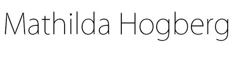 Mathilda Hogberg