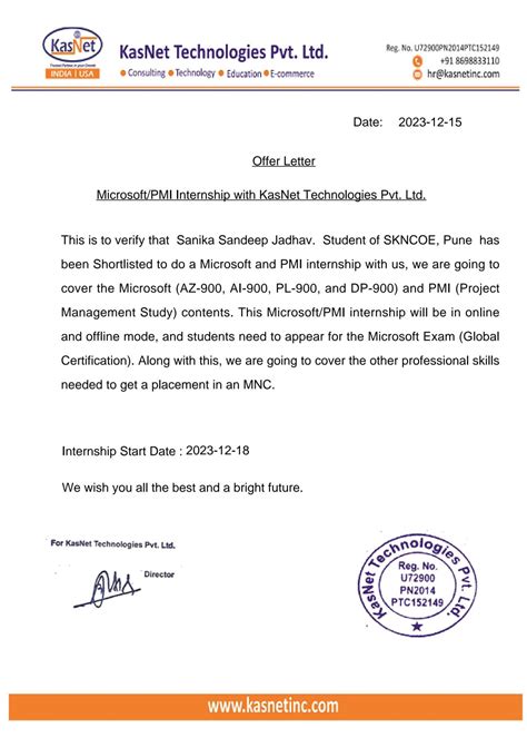 Sanika Sandeep Jadhav On Linkedin Internship Intern