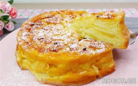 როგორ მოვამზადოთ ვაშლის მარტივი ღვეზელი Rogorge