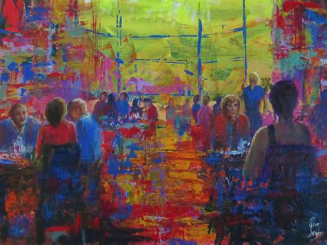 52 Bistro Scene Clive Sayer Law Society Art Group