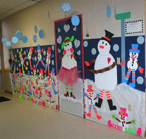 Classroom Snowman Door And Hallway Decoration Classroom Christmas