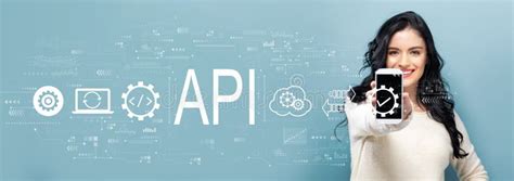 Api Application Programming Interface Concept With Woman Holding A