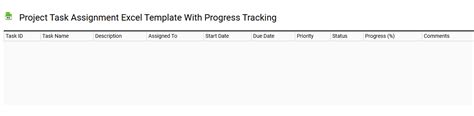 Best Excel Template For Project Task Assignment Streamline Your Teams