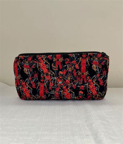 Deadpool Toiletry Bag Deadpool Pencil Case Deadpool Makeup Etsy