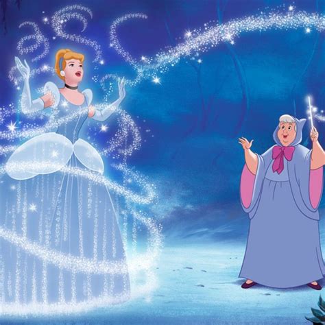 1950 Cinderella With Her Fairy Godmother Cinderella Disney Disney