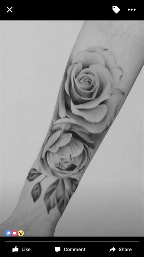 Realistic Rose Tattoo Black And Grey Realistic Rose Tattoo Tattoos