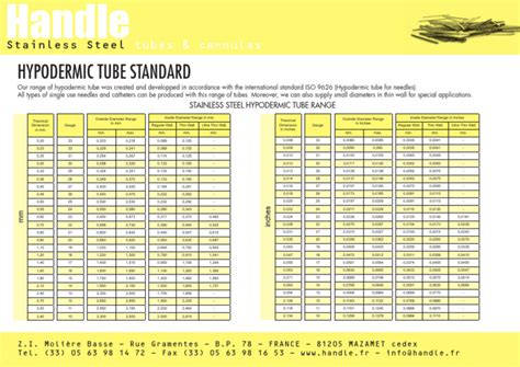 Hypodermic Tube Standard En Pdf