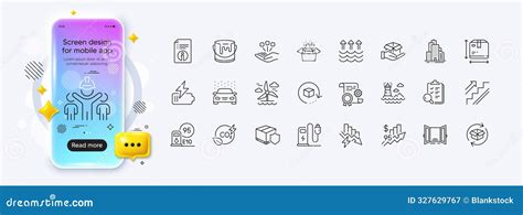 Technical Info Certificate And Fast Recovery Icons Set Safe Water Recovery Data And Water