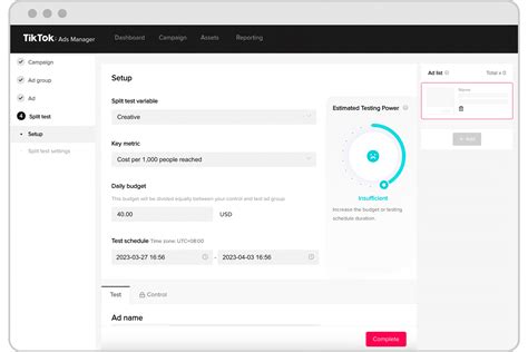 Create A Split Test Tiktok Ads Manager