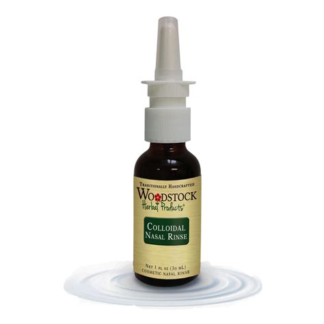 Colloidal Silver Nasal Rinse 1 Ounce Woodstock Herbal Products