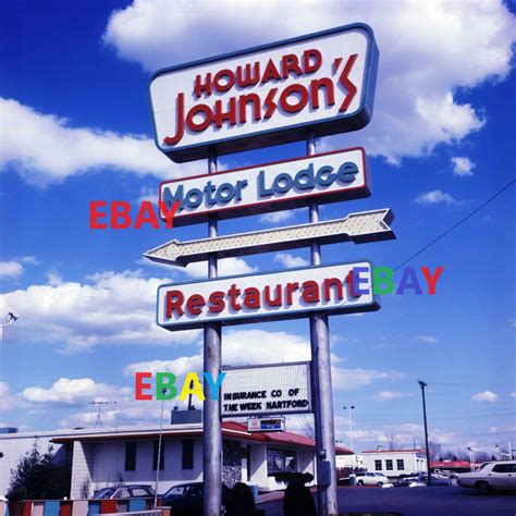Vintage Howard Johnsons Motor Lodge Restaurant Sign Photograph Ebay