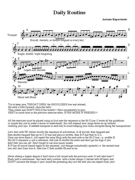 Daily Routine Antonio Rapacciuolo Pdf