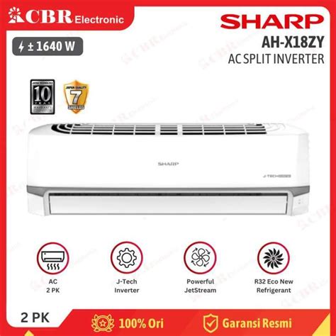 Jual Ac Split Sharp Inverter 2pk Ah X18zy J Tech Inverter R 32 Di
