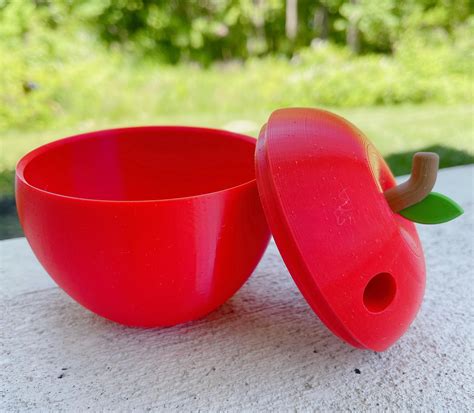 Apple Container Apple Crystal Apple Rhinestones 3d Printed Apple