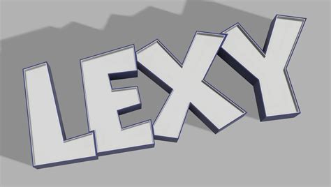 Stl File Name Lexy 🔦 ・3d Printable Design To Download・cults