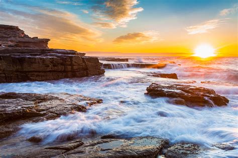 Stunning Beach Sunset Scenery Print 100 Australian Made