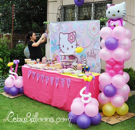 Hello Kitty Dessert Buffet With Lisa At 7 Months Pregnant Cebu Balloons And Party Supplies