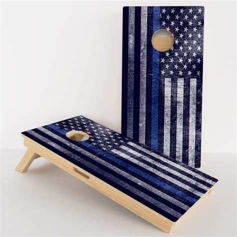 Thin Blue Line Flag Professional Cornhole Boards —