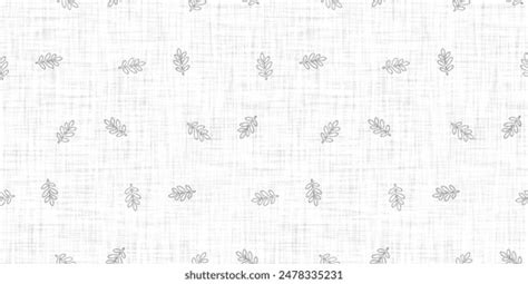 White Neutral Minimal Botanical Leaf Motif Stock Illustration