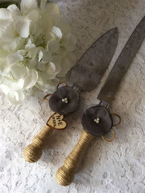 Rustic Cake Knife Set