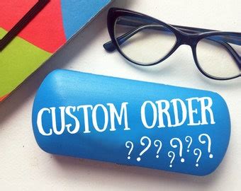 Custom Glasses Case Etsy