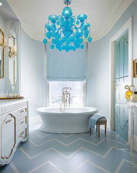 Modern Turquoise Bathroom