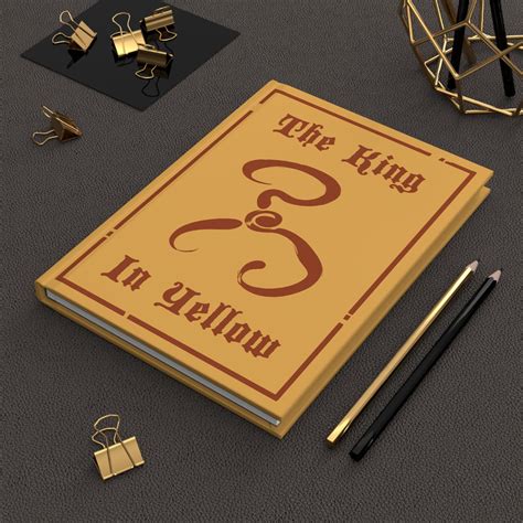 The King In Yellow Prop Lovecraftian The Yellow Sign Etsy
