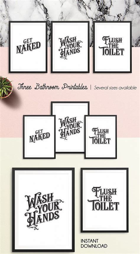 Vintage Bathroom Printable Art Vol1 By Work By Dewberry On