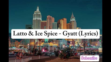 Latto And Ice Spice Gyatt Lyrics Video Youtube