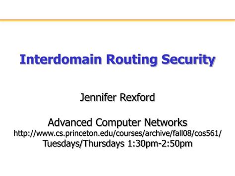 Ppt Interdomain Routing Security Powerpoint Presentation Free