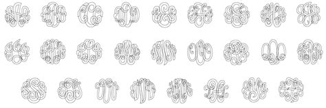 Monogram Fonts Alison And Ivy