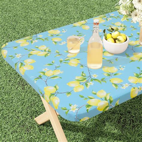 Misaya Rectangle Vinyl Tablecloth Fitted Table Cover 100