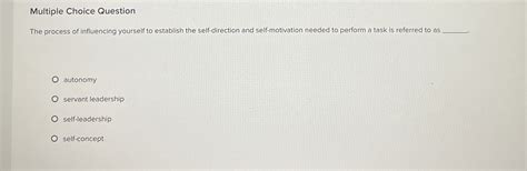 solved multiple choice questionthe process of influencing