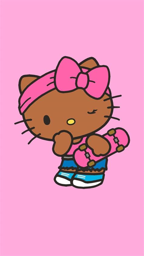 Brown Skin Hello Kitty Wallpapers Wallpaper Cave