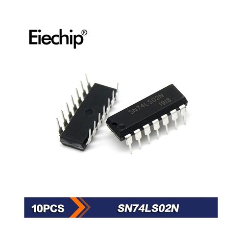 10db Tétel Sn74ls02n 74ls02 Dip 14 Integrált áramkör Új Logikai Chip Ic