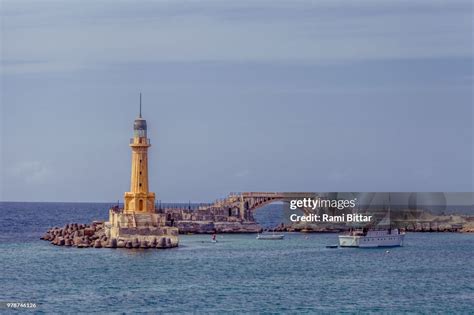 Pharos Of Alexandria Against Clear Sky Alexandria Egypt High Res Stock