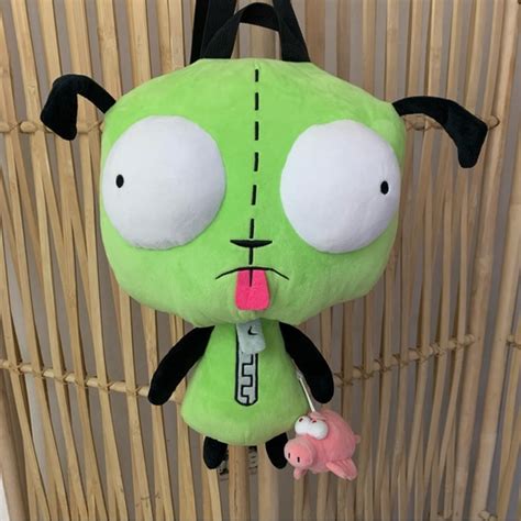 Bioworld Bags Nickelodeon Invader Zim Gir With Piggy 5 Inch Plush