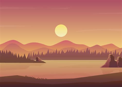 Landscape Illustrator Behance