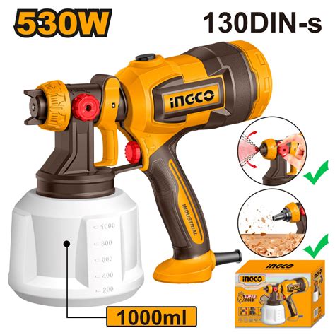 Buy Ingco 530w Electric Spray Gun Spg4506 Shop Paint Sprayers And Hvlp